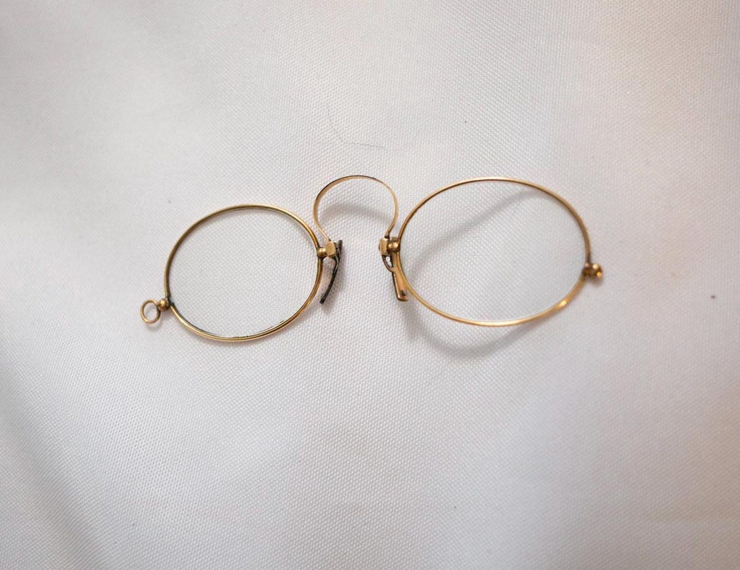 Antique Pince-nez Pinch Reader Glasses - Etsy