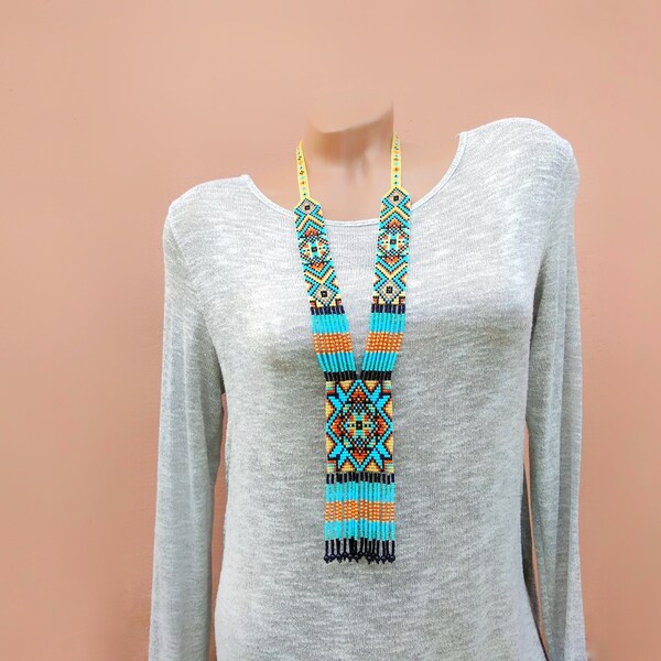 Loom Beaded Necklace - Etsy