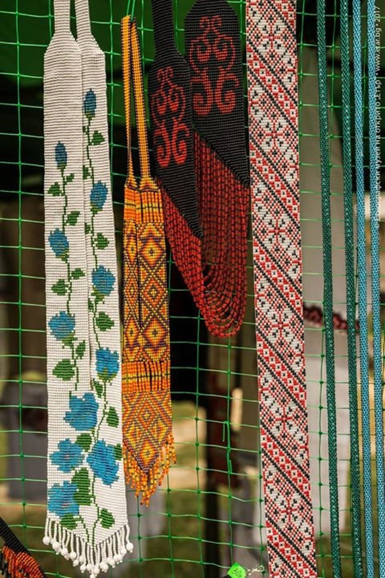 Bead Loom Necklace Gerdan Multic Color Pattern Mullti Strand Necklace ...