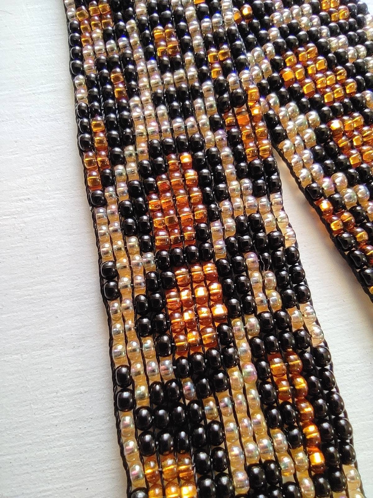 Seed Bead Sparkle Leopard Choker, Seed Bead Necklace, Boho Beaded ...