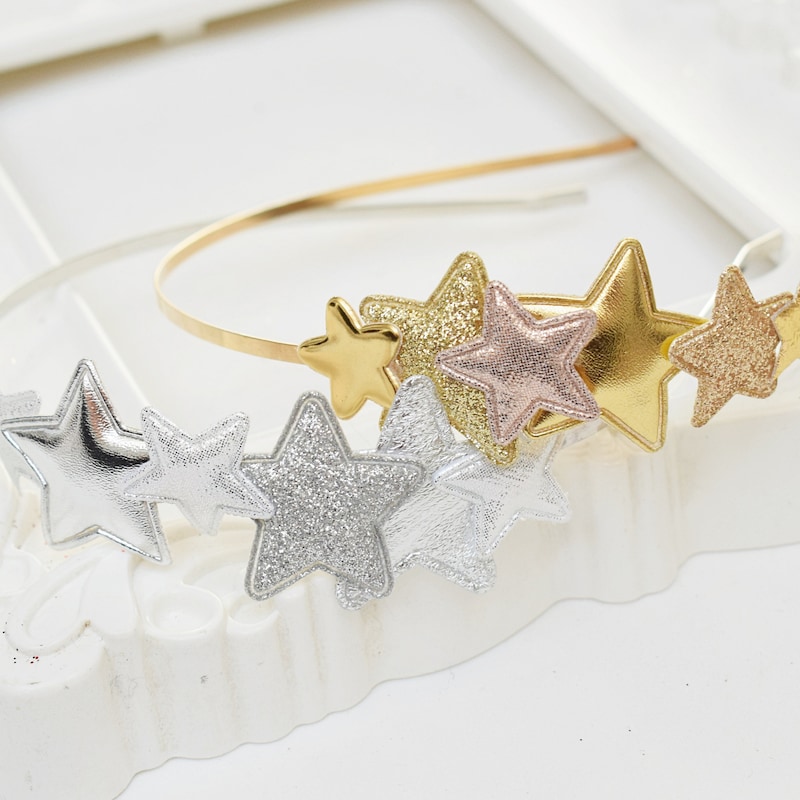 Silver Star Headband - Etsy