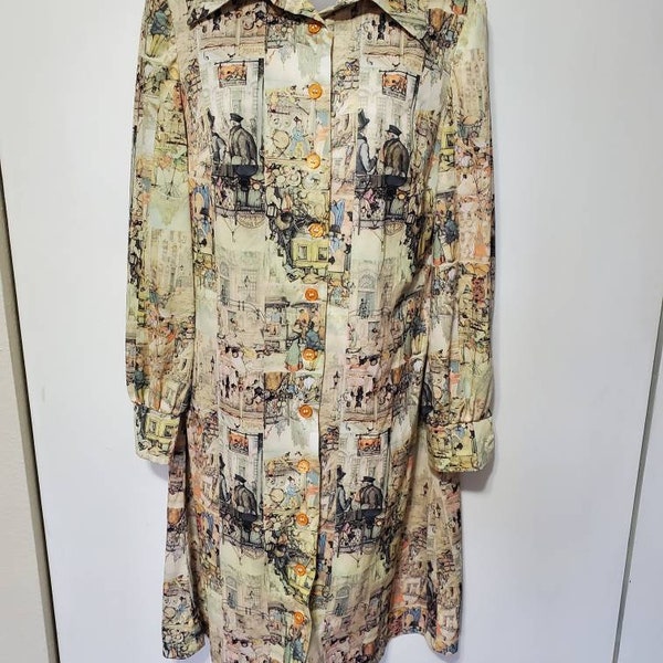 Novelty Print Dress - Etsy