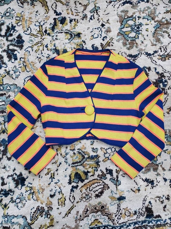 Vintage Funky Striped Jacket Gem