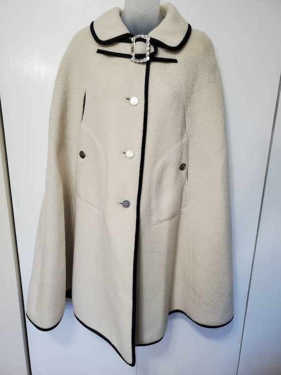 vintage austrian wool cape - Gem