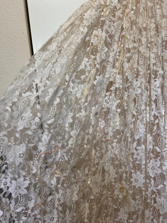 Vintage Sheer Lace Bohemian Wedding Dress - Gem