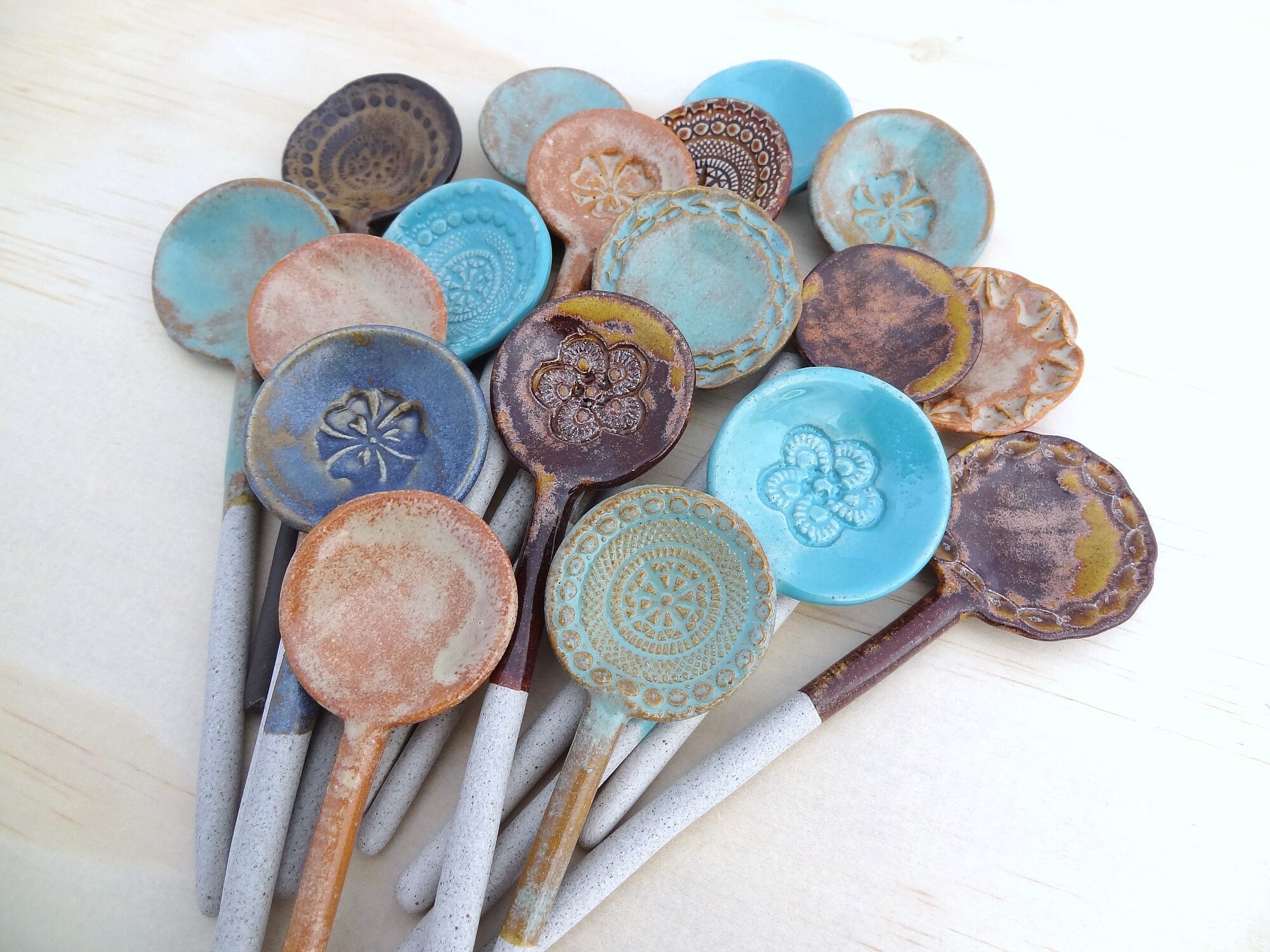 Rustic Ceramic Spoon. Handmade Spoon. Unique Handmade Spoon. - Etsy ...