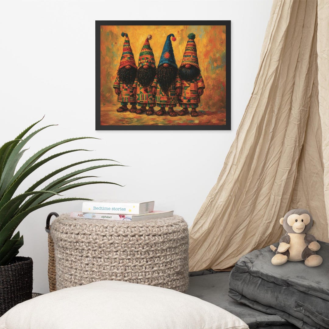 Gnomes of Kwanzaa | African Holiday Decor | Kente Cloth Afrocentric ...