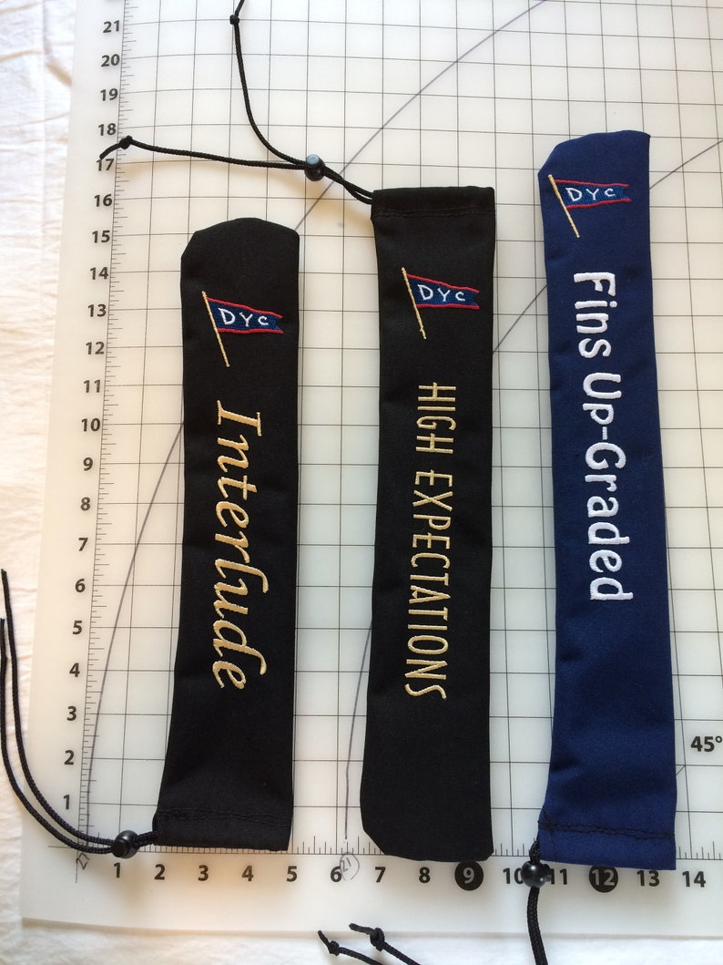 ONE SIDED Embroidered Burgee Cover, Flag Cover, Boating, Boat Decor ...