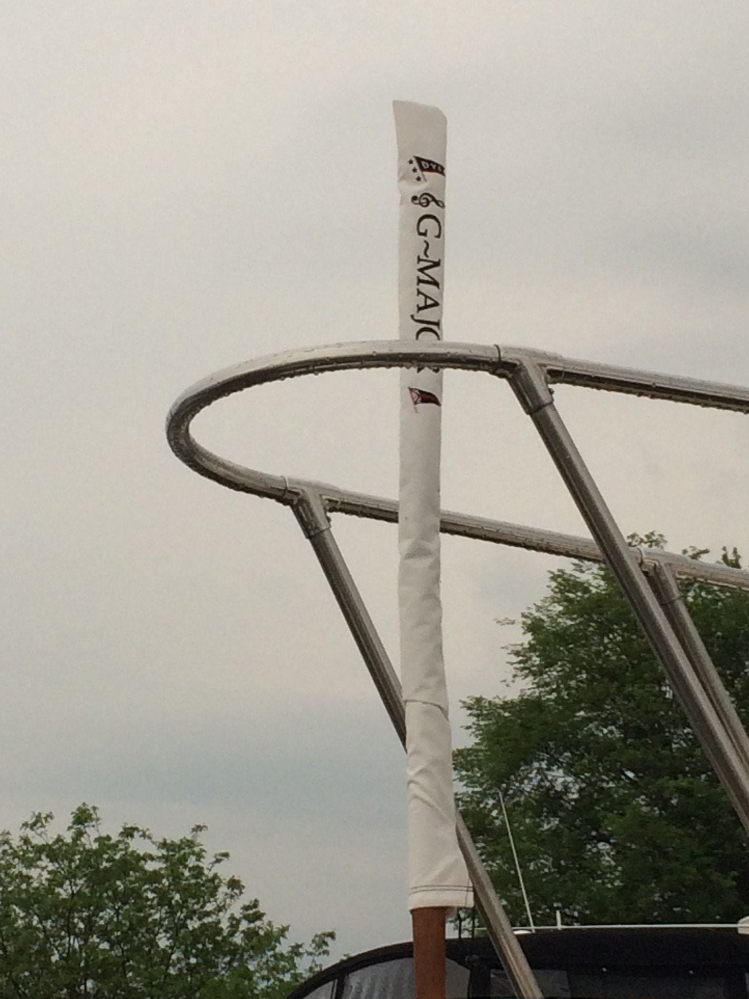 ONE SIDED Embroidered Burgee Cover, Flag Cover, Boating, Boat Decor ...