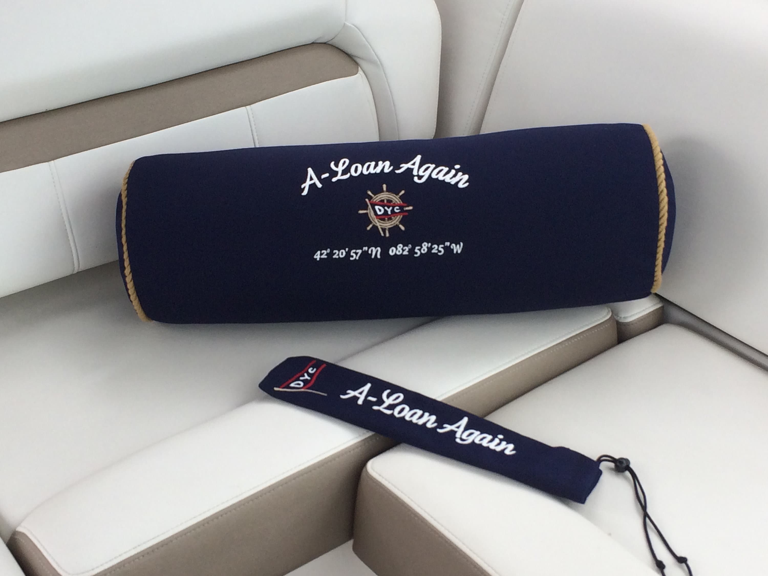 ONE SIDED Embroidered Burgee Cover, Flag Cover, Boating, Boat Decor ...