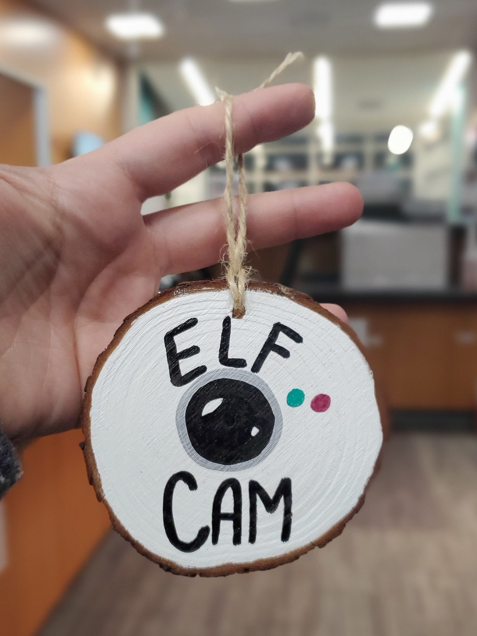 Santa Cam - Elf Cam - Wooden Christmas Ornament - Kids - Grandkids ...