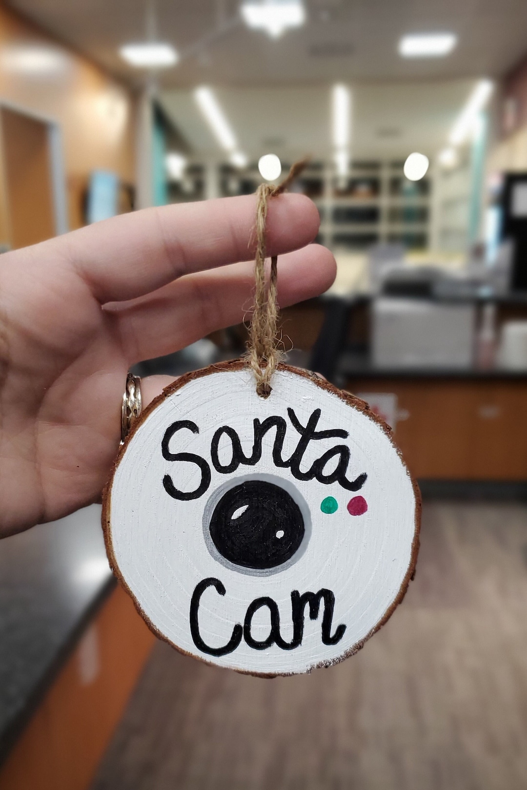 Santa Cam - Elf Cam - Wooden Christmas Ornament - Kids - Grandkids ...