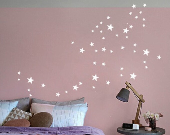 Silver Ceiling Decals. Star Ceiling. 8 Point Star Decals. Geometric ...