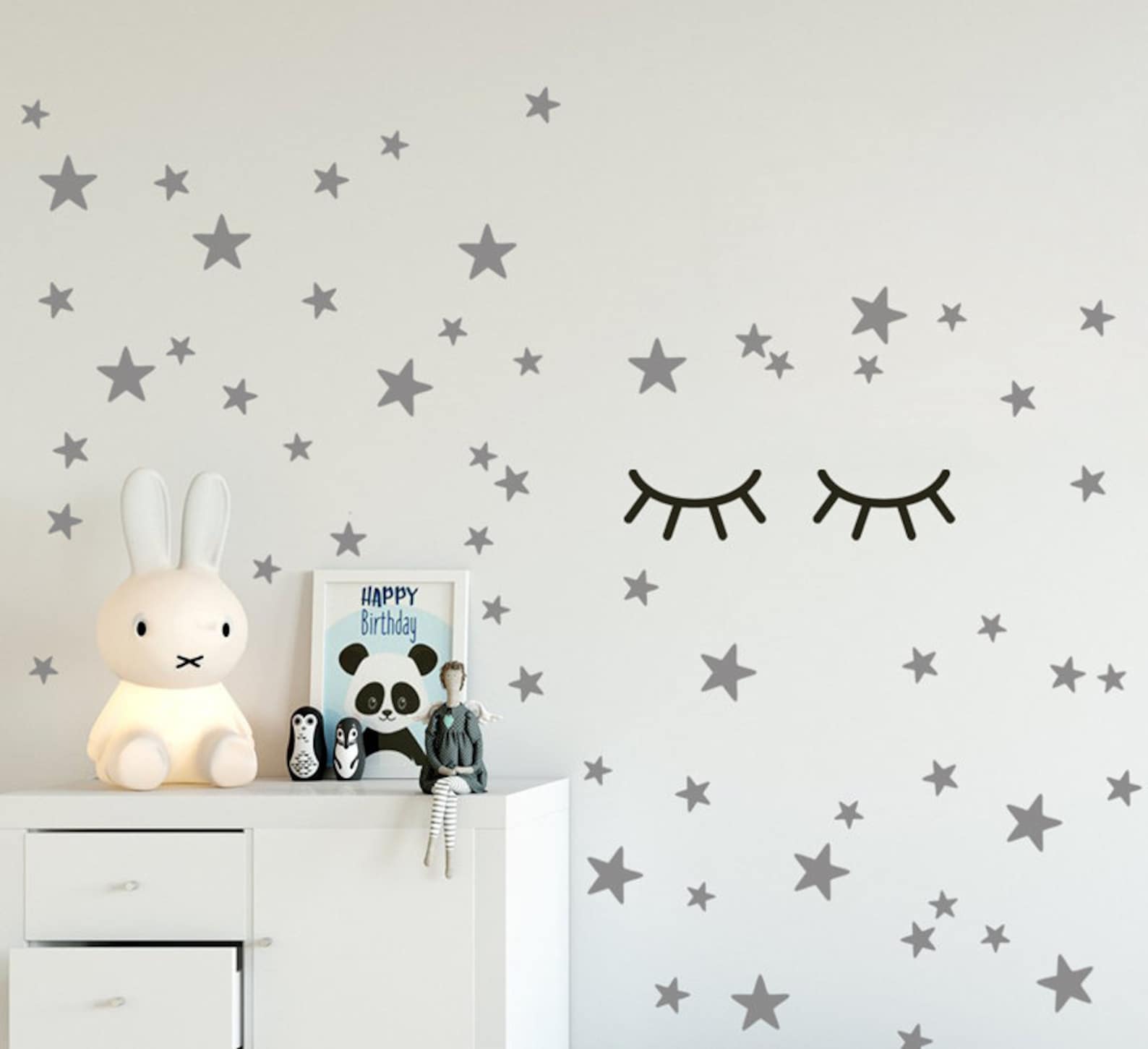 Mini Stars Wall Decals Mixed Set of 90 Little Stars 2 up to - Etsy