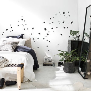 Star Wall Decals Kids Room, 90 Mixed Size Star Decals, 2,5 up to 10 Cm ...