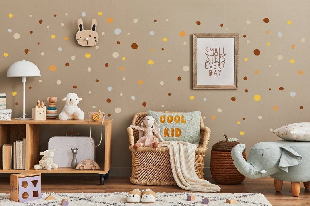 Boho Polka Dot Wall Stickers for Kids-room and Nursery, Boho Chic ...