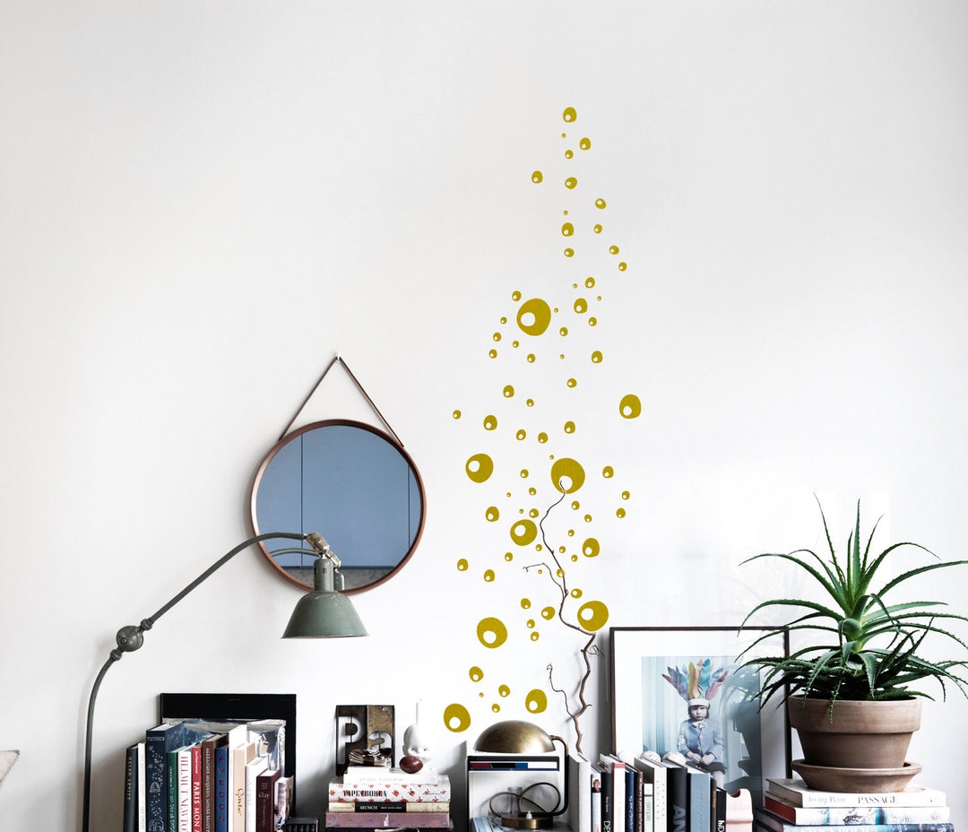 Hand Drawn Polka Dots Decals, Irregular Polka Dot Wall Stickers ...