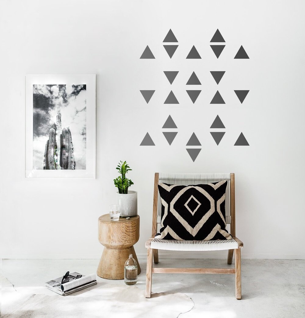 Triangle Wall Decal Sizes From 12'' up to 4'' - Etsy