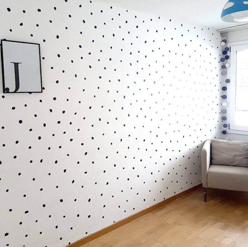 Hand Drawn Polka Dots XL Set Dalmation Dots Wall Decal | Etsy