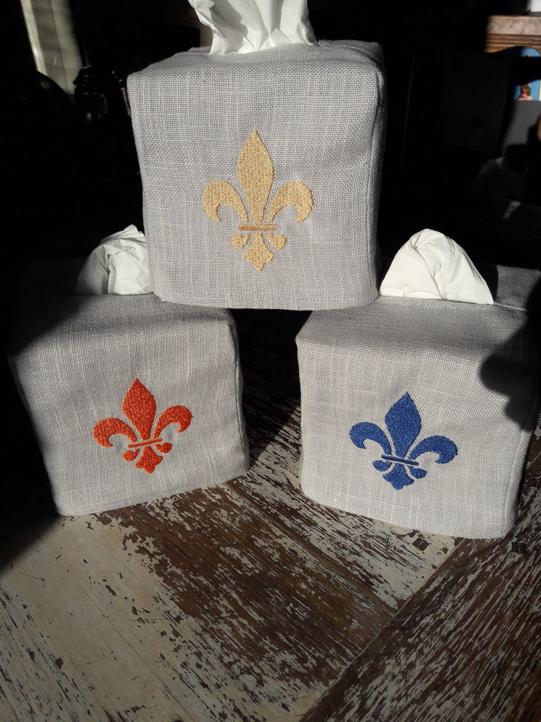Fleur De Lys Cover for Cubic Tissue Box - Etsy