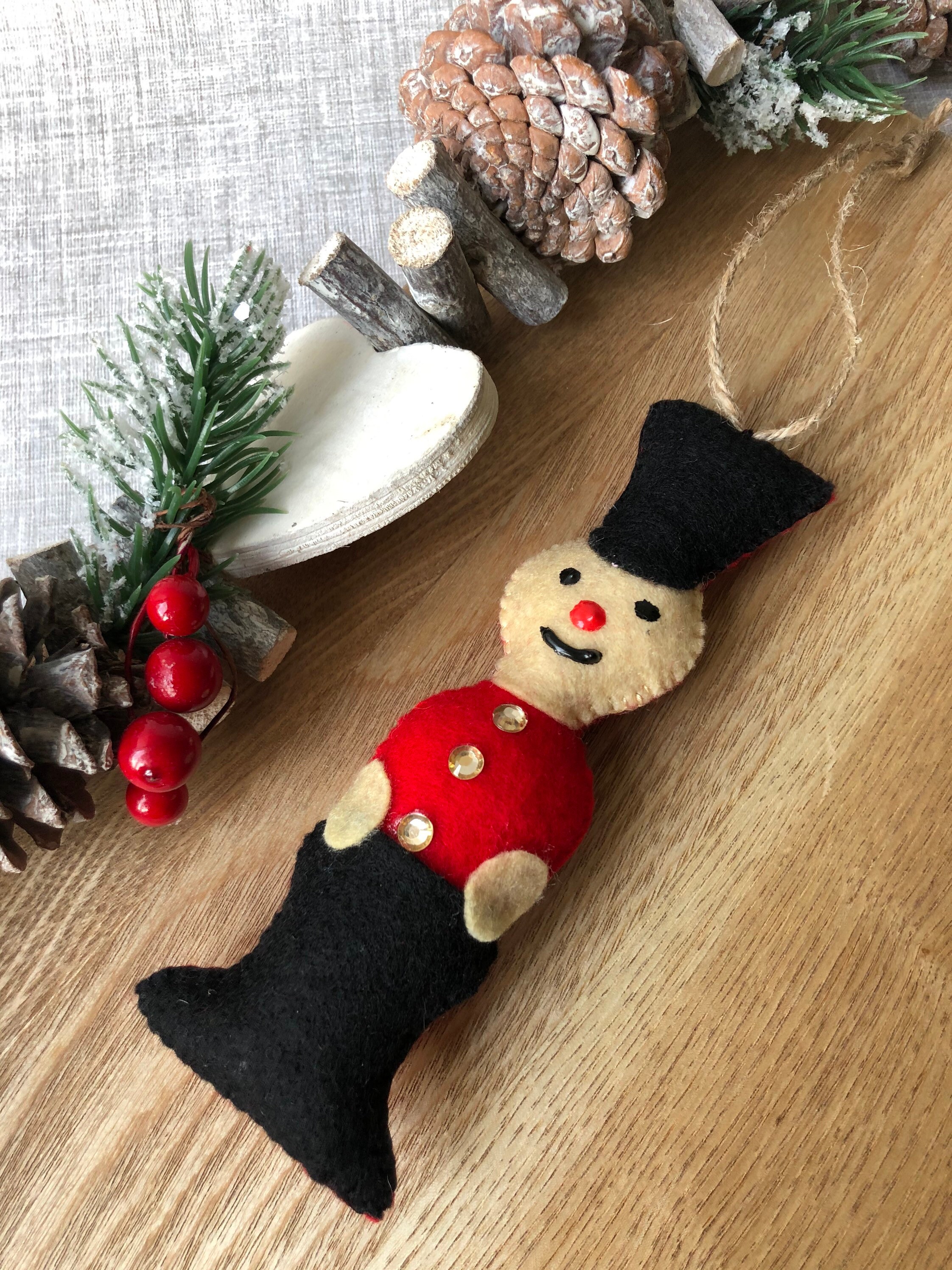 Felt Christmas Soldier Tree Decoration - Etsy UK