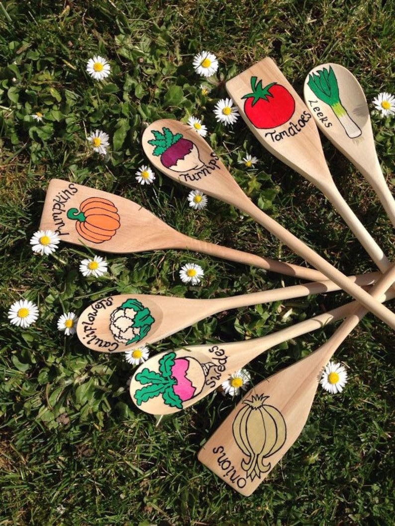 Vegetable patch markers | Etsy