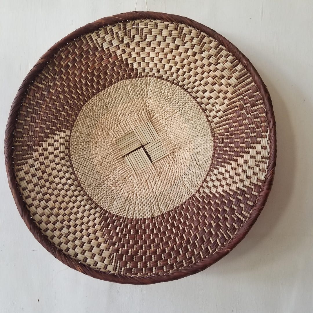 Large Wall Basket, 16 Inch Basket Wall Decor, Binga Basket, Boho Wall ...