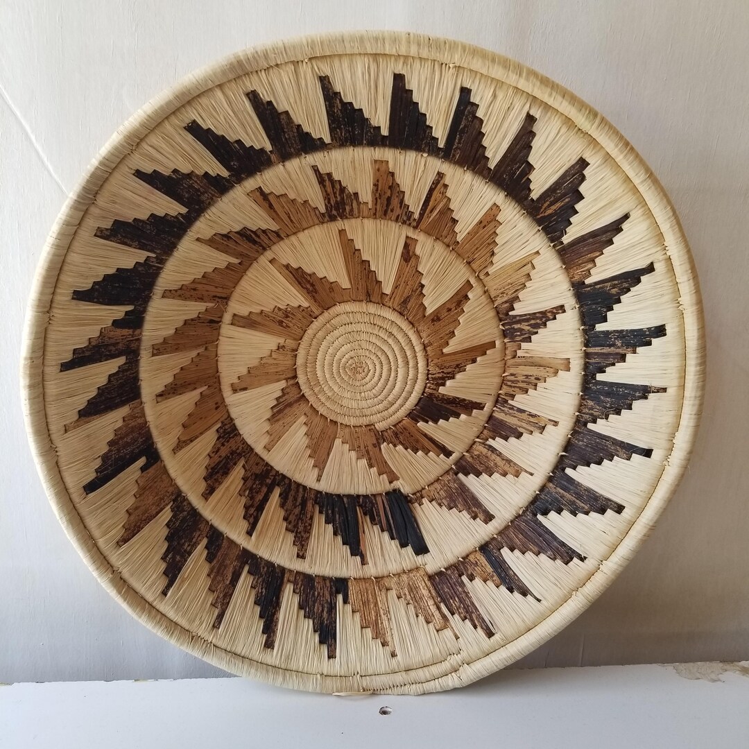 Woven Wall Basket, African Baskets Wall Decor, Hand Woven Wall Baskets ...