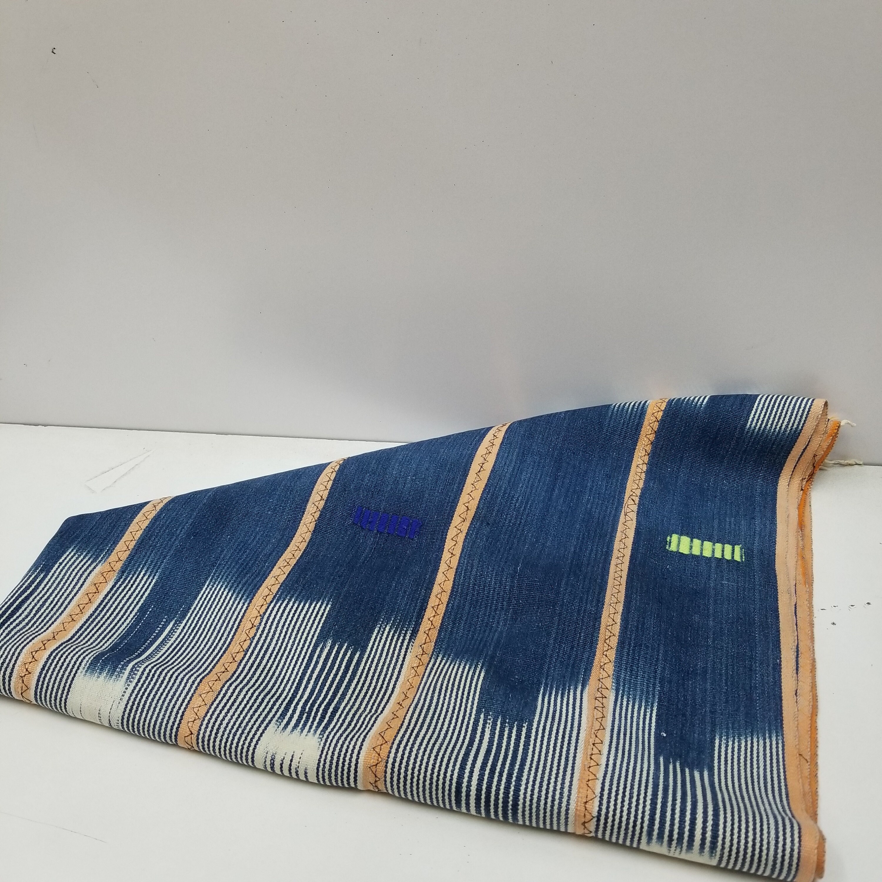 Collectible Textile, Indigo Baule Ikat, African Fabric, Tapestry ...