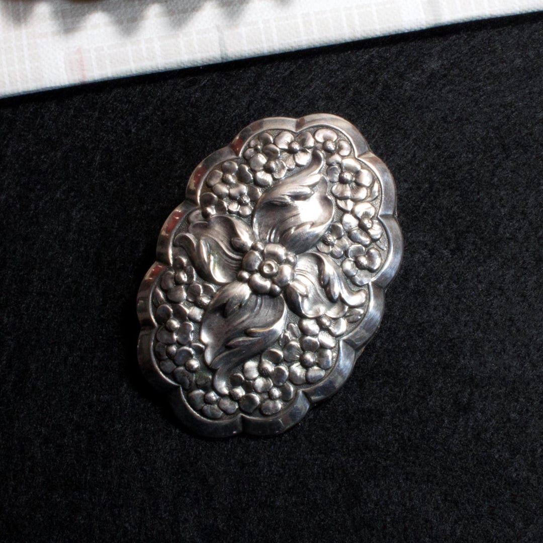 Antique Scarf Clip Circa 1900, Art Nouveau Style, With D.r.p.a. Stamp ...