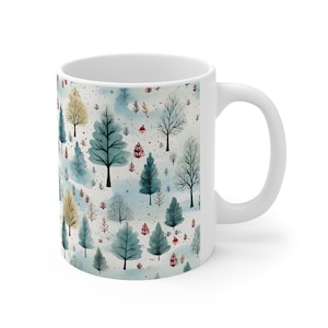 Winter Forest Coffee Mug | Microwave and Dishwasher Safe Ceramic Cup ...