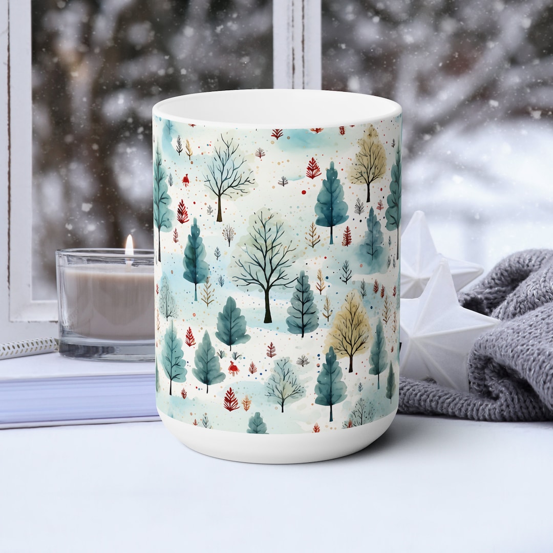 Winter Forest Coffee Mug | Microwave and Dishwasher Safe Ceramic Cup ...