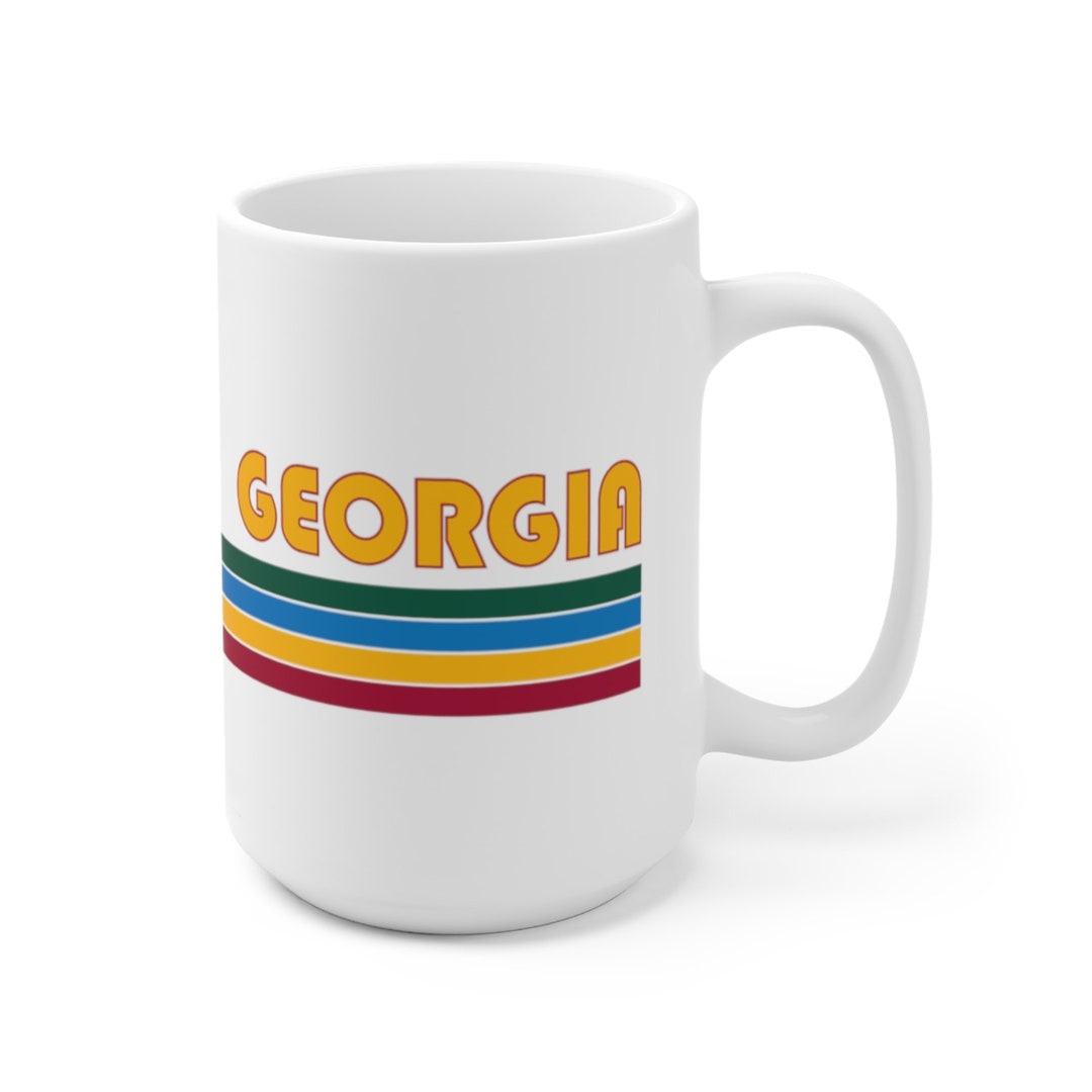 Georgia Coffee Mug | Microwave and Dishwasher Safe Ceramic Cup | Peach ...