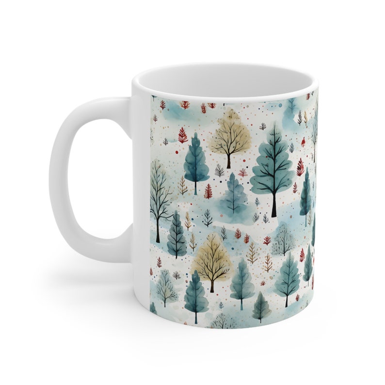 Winter Forest Coffee Mug | Microwave and Dishwasher Safe Ceramic Cup ...