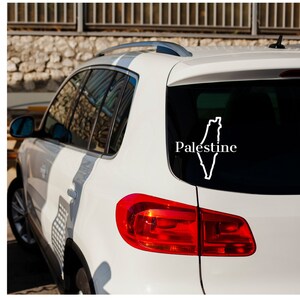 Palestine Map Car Decal - Etsy