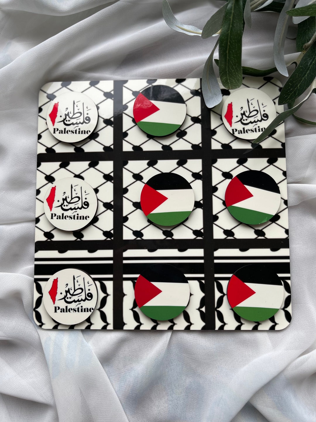 Palestine Tic Tac Toe - Etsy