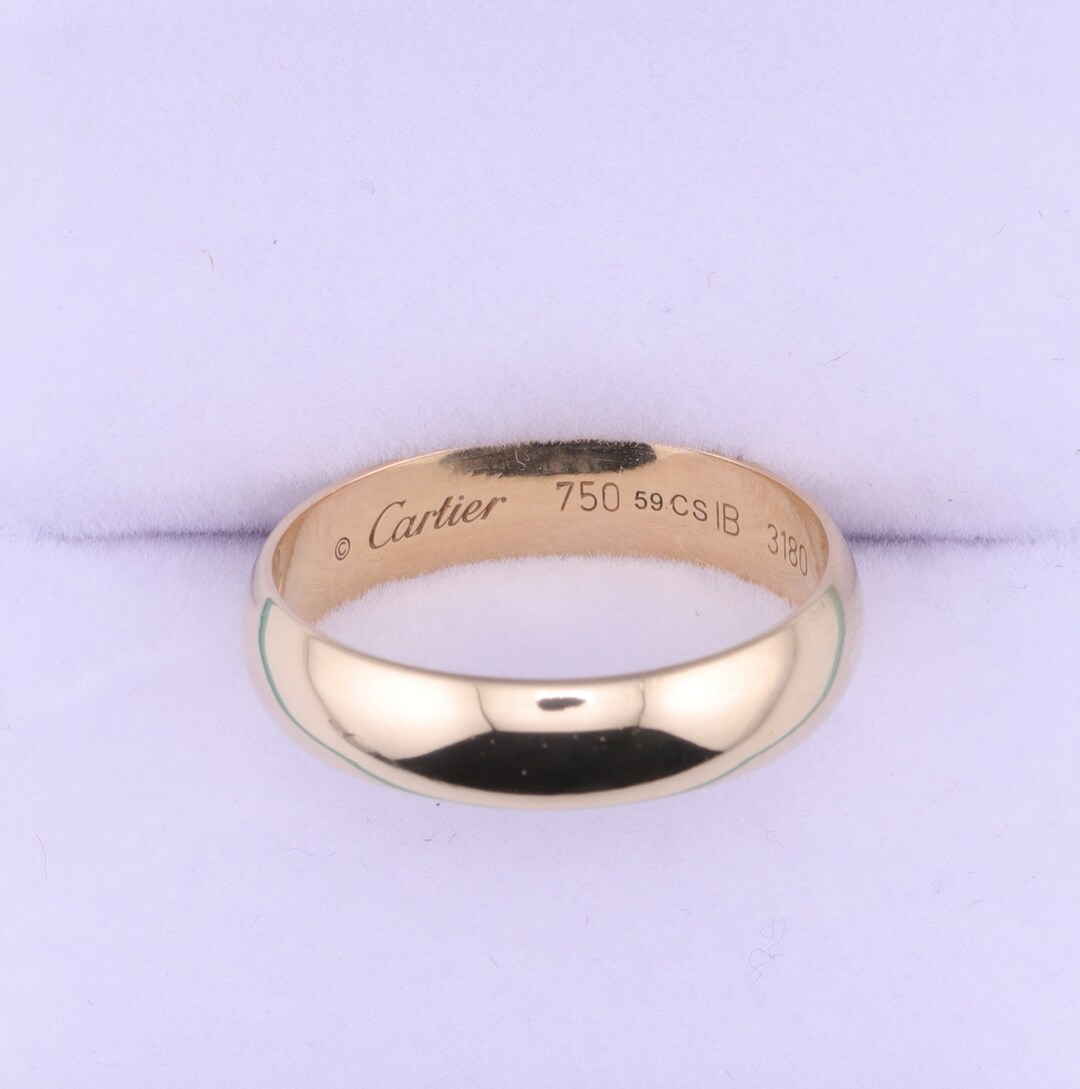 Cartier 18K Yellow Gold Ring Band With My Dearest Friend - Etsy
