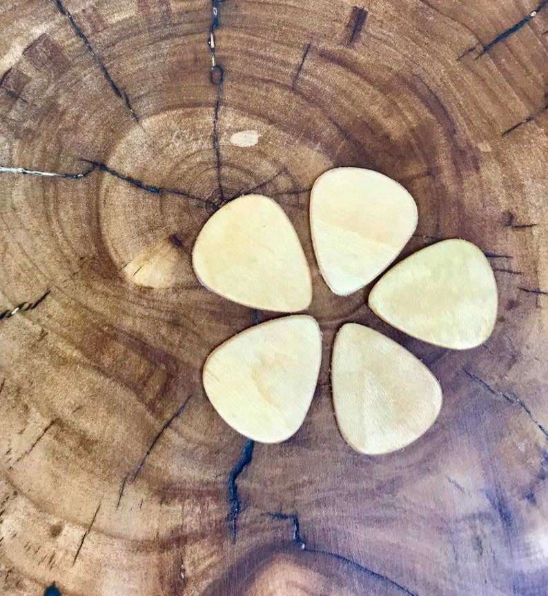 Wooden Guitar Picks - Etsy
