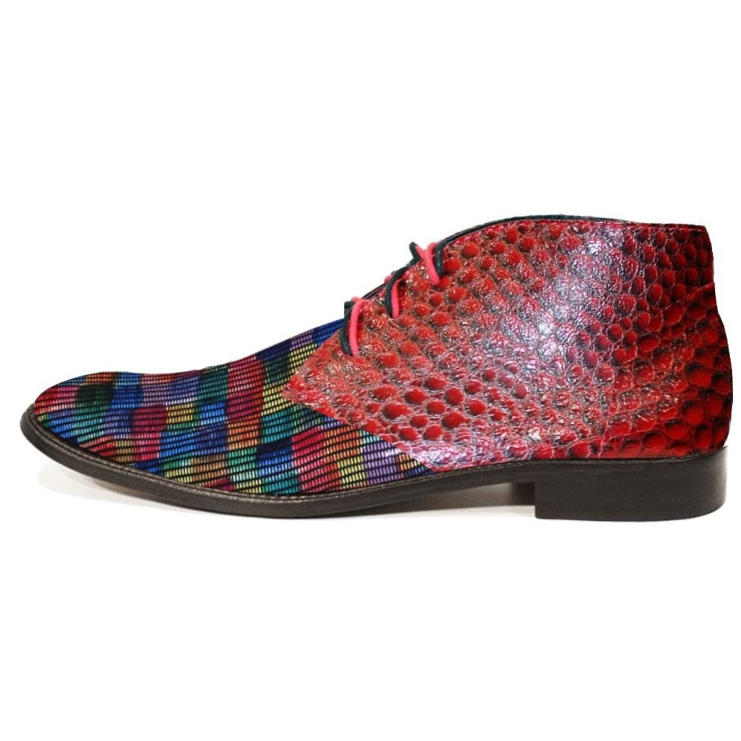 Modello Sereno - Handmade Italian Leather Men's Shoes Colorful - Etsy