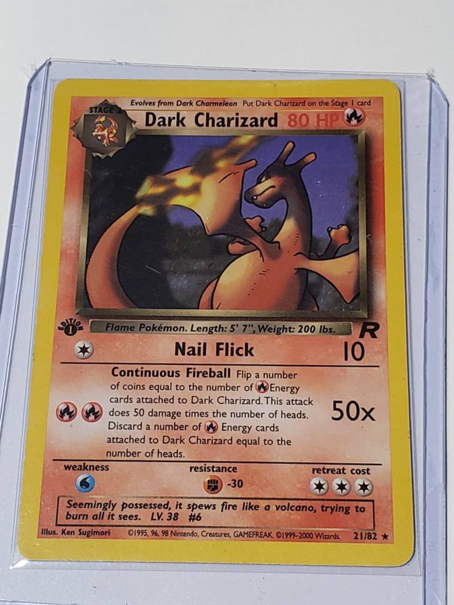 Primera edición Dark Charizard Team Rocket Pokemon tarjeta con - Etsy ... Primera edición Dark Charizard Team Rocket Pokemon tarjeta con - Etsy ...