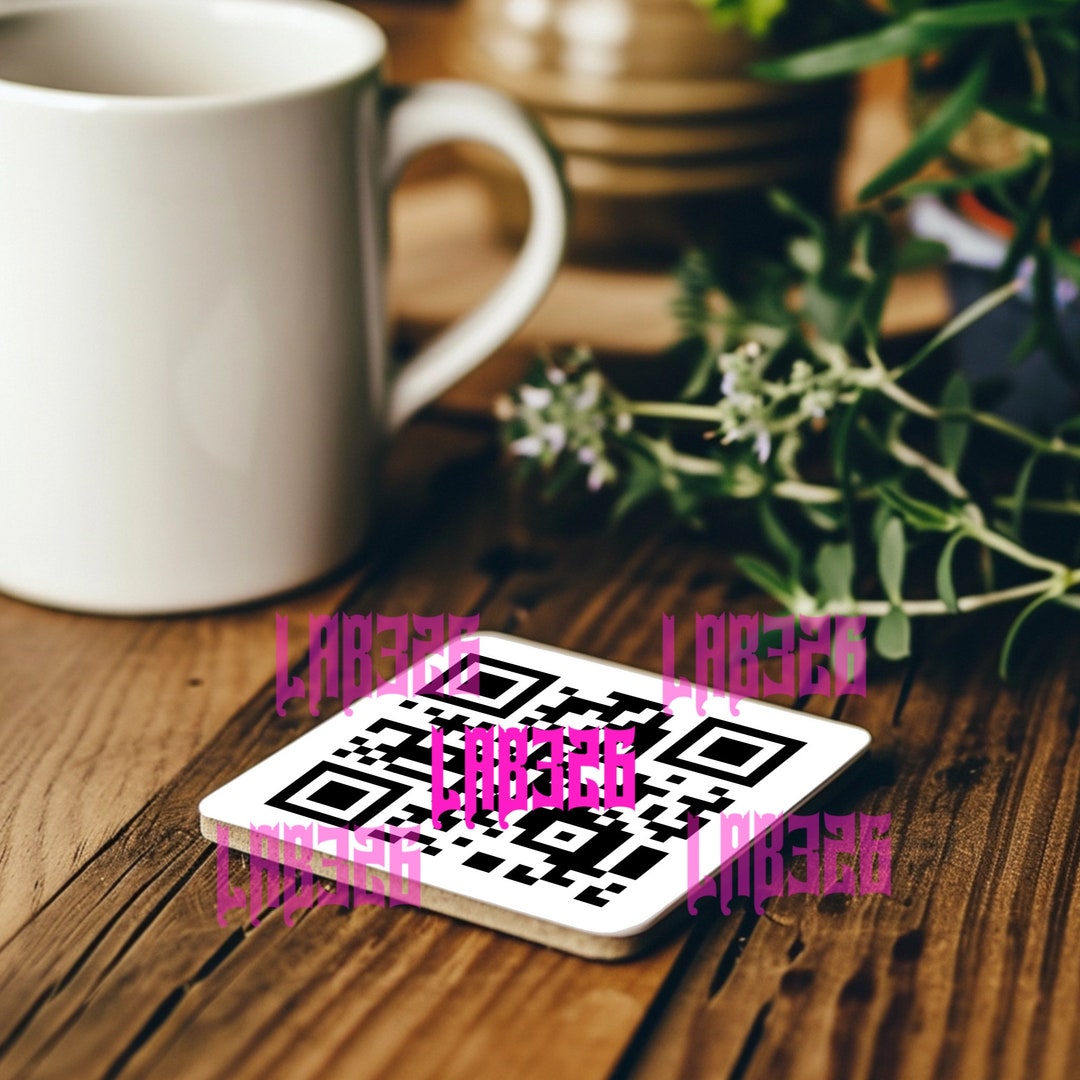 F You QR Code Coaster Gag Gift Party Gift for Him Man Cave Decor Gifts ...