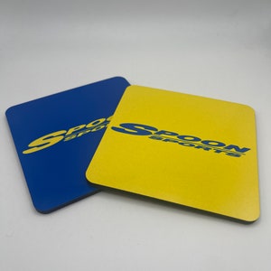 Spoon Sports Coasters - Set of 2 - JDM Type R - Honda Spoon Racing ...