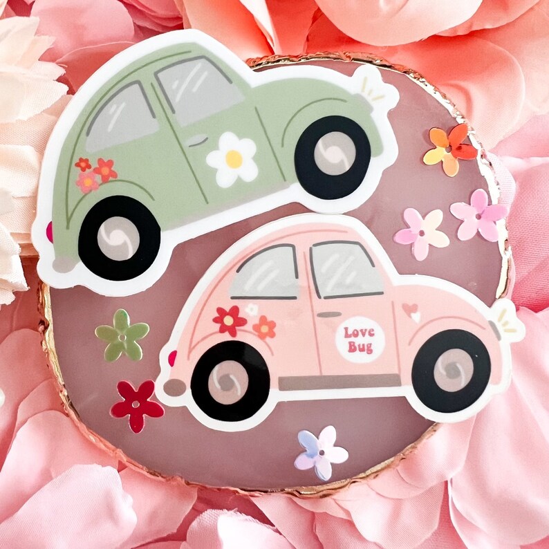 Sage Green Punch Bug Sticker - Etsy