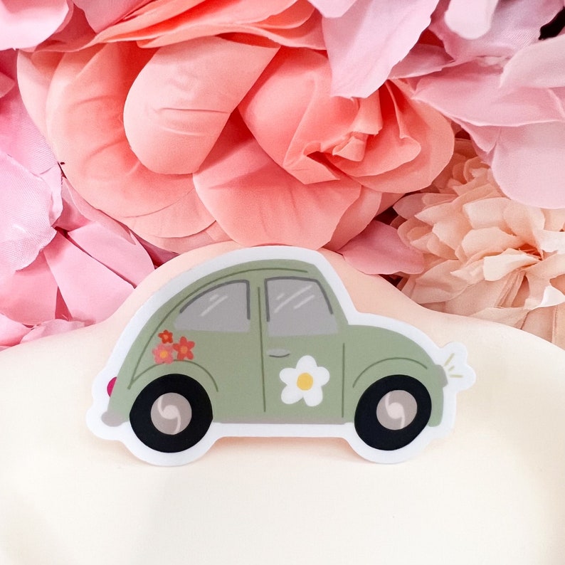 Sage Green Punch Bug Sticker - Etsy