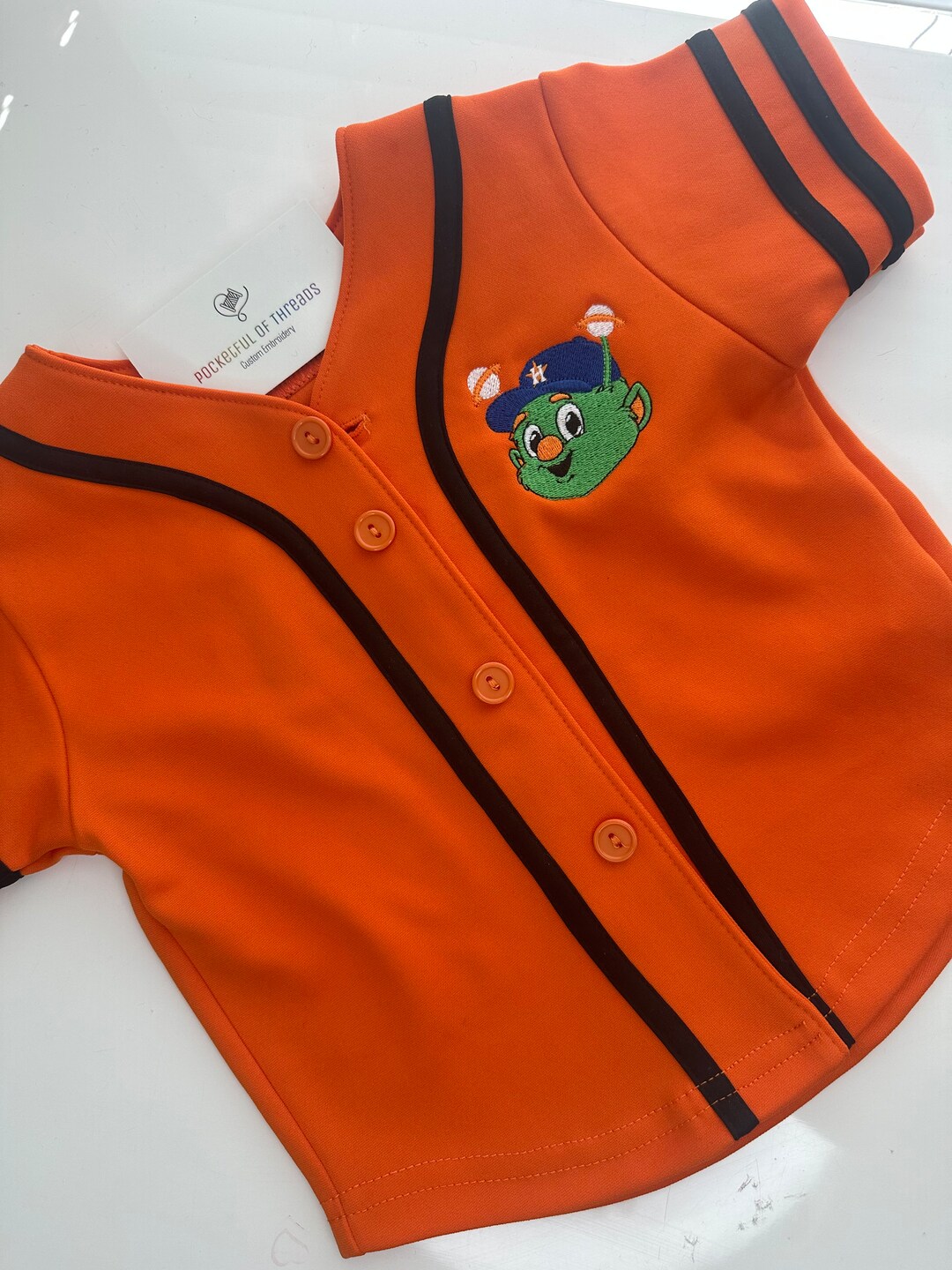 Embroidered Orbit Houston Baseball Jersey - Etsy