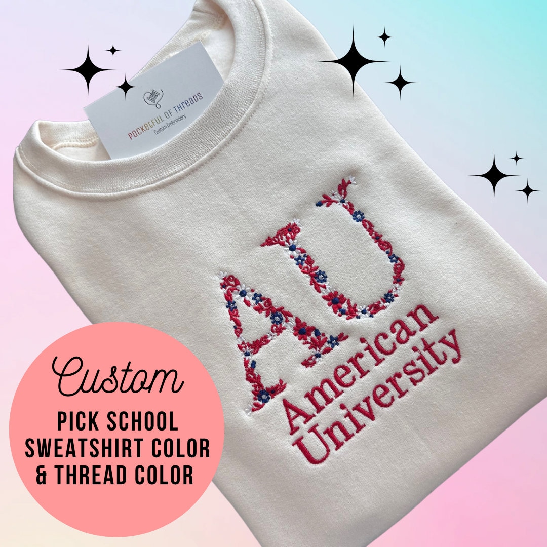 Custom Embroidered University, College, Sorority, Business Sweatshirt ...