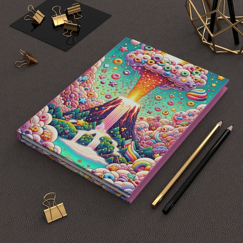 Candy Volcano Hardcover Journal - Etsy