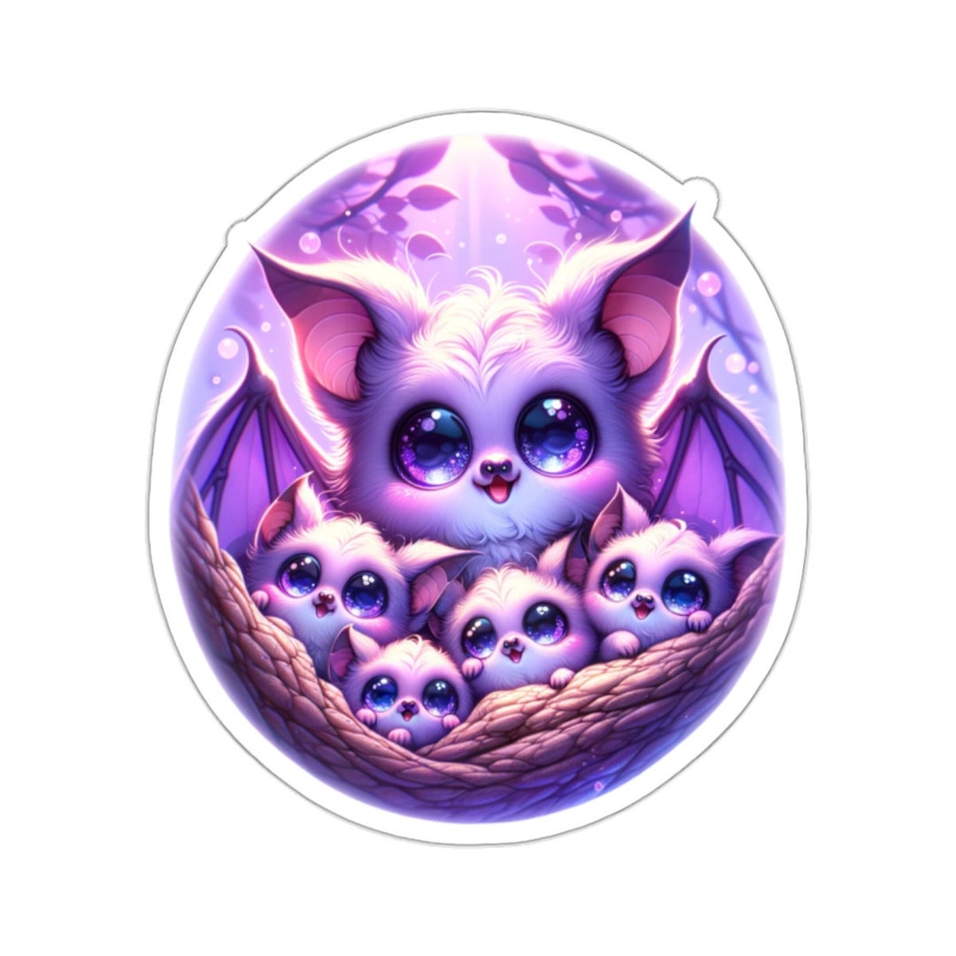 Adorable Baby Bats Vinyl Sticker: A Touch of Magic for Your Decor - Etsy