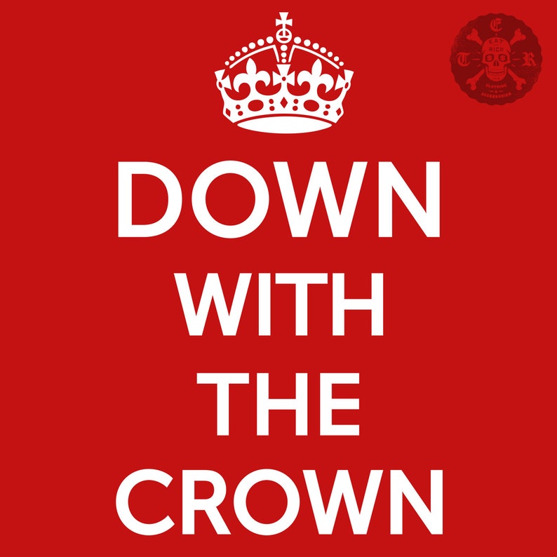 Down With the Crown Women's Fitted Ringspun T-SHIRT / Keep Calm and ...