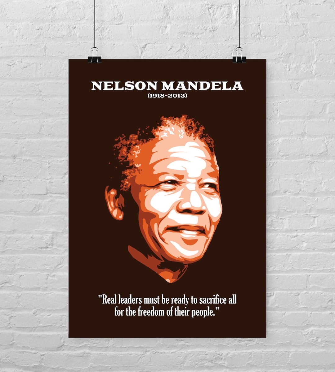 Nelson Mandela Giclée POSTER / A1 / A2 / A3 / A4 / South Africa ...